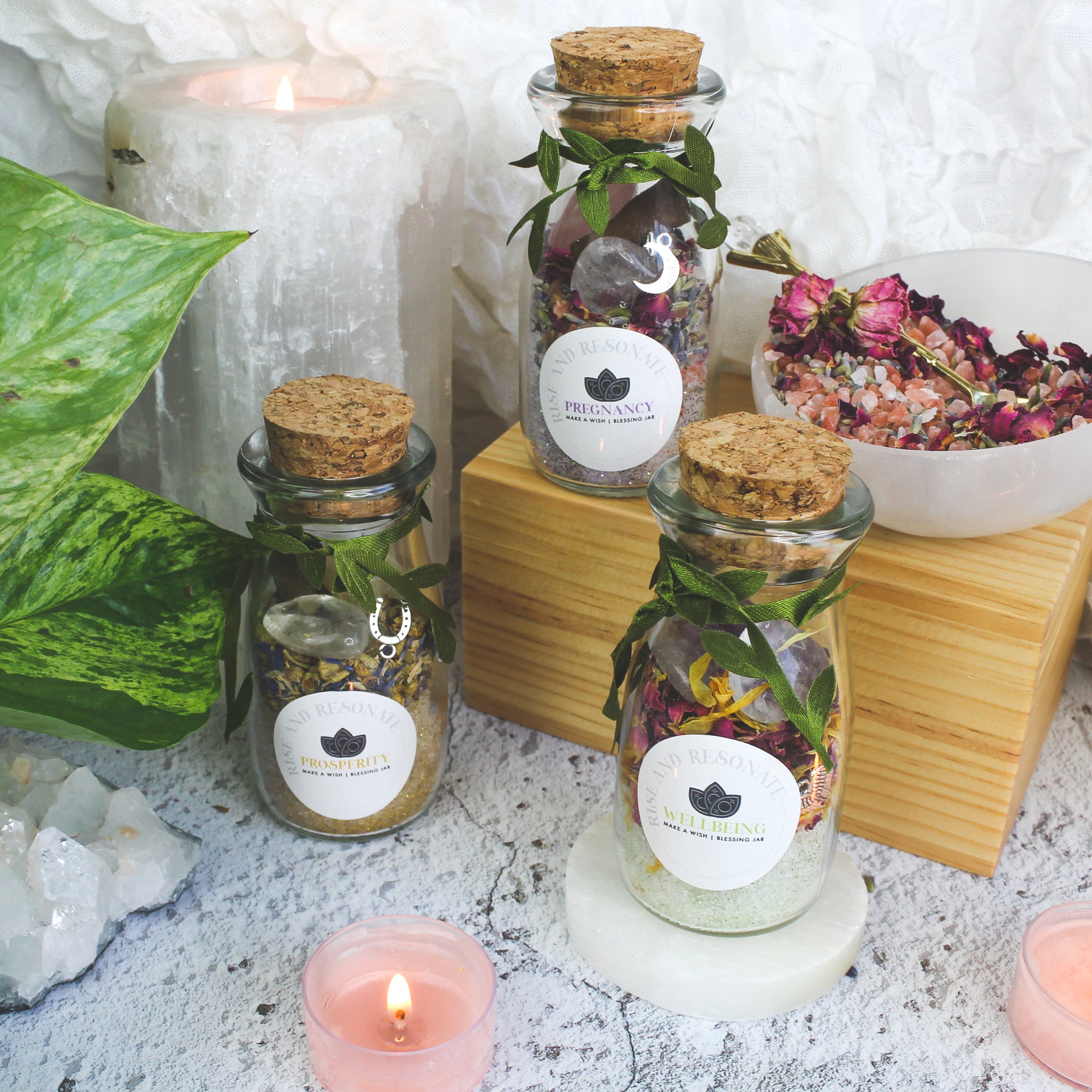 Prosperity Manifestation Blessing Jar – Rise And Resonate