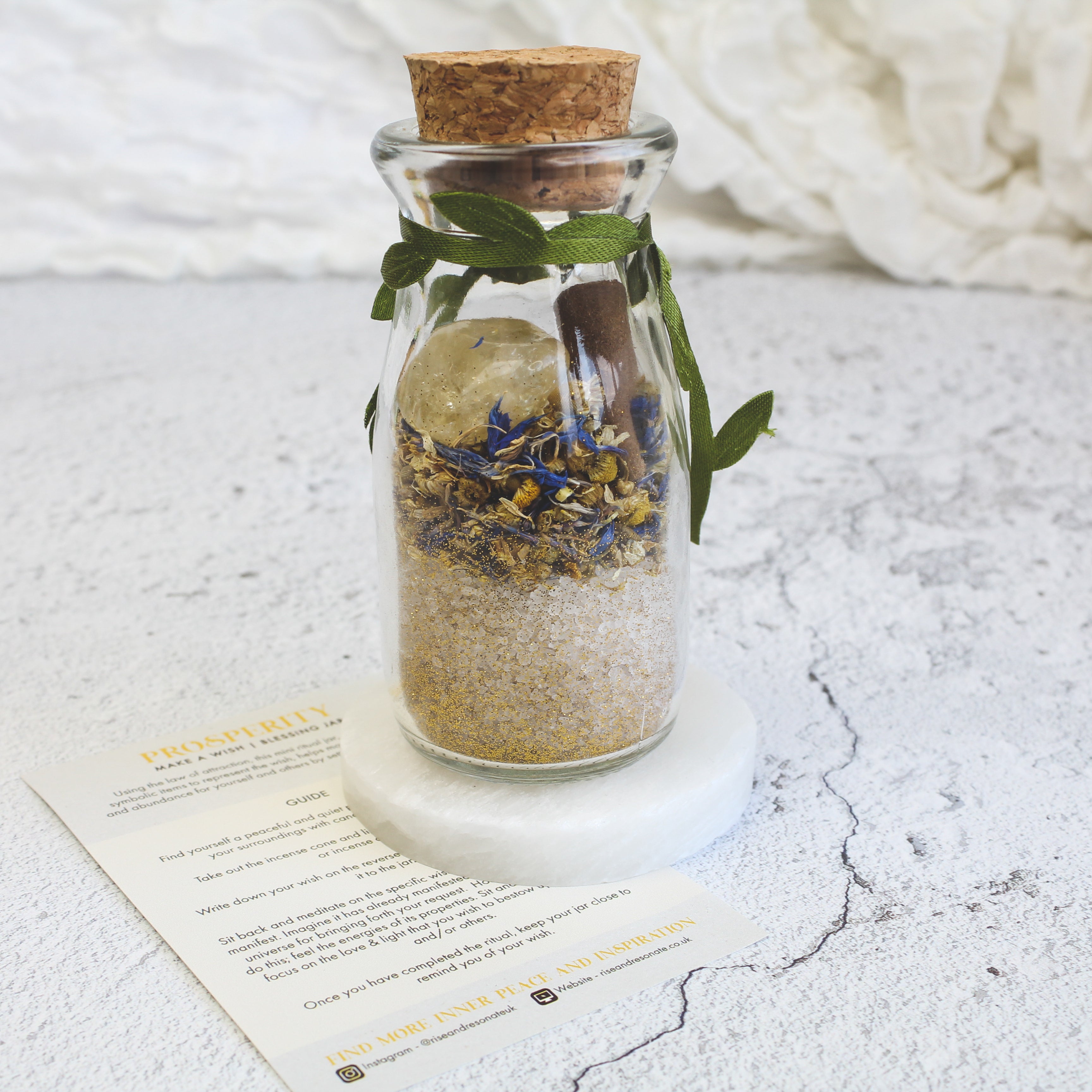 Prosperity Manifestation Blessing Jar – Rise And Resonate